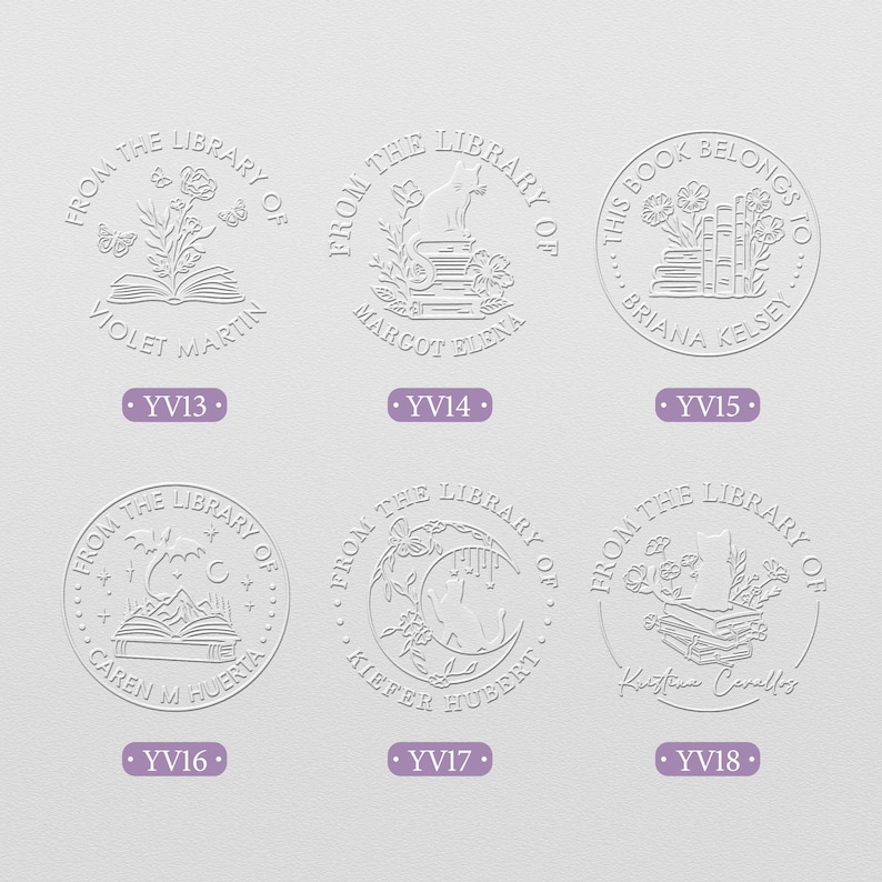 Personalized Book Embosser | Custom Ex Libris Library Stamp | From the ...