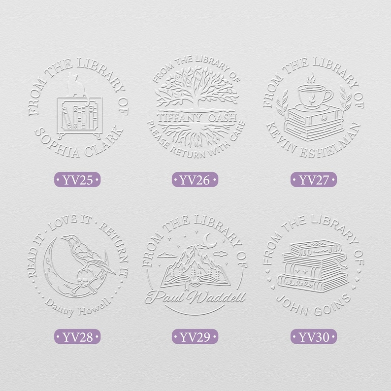 Personalized Book Embosser | Custom Ex Libris Library Stamp | From the ...