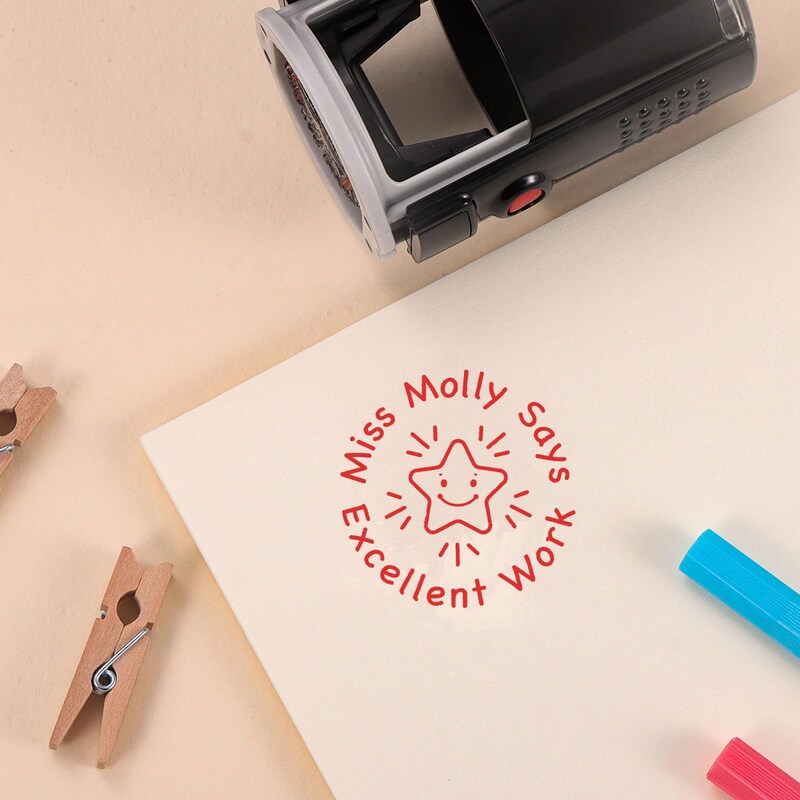 Teacher Stamp - Etsy