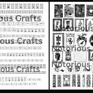 Witch Wizard Dollhouse Printables - 6 Pages - Miniature Labels Spell ...