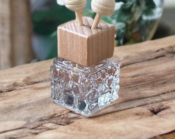 3 in ONE Honey Comb Car Diffuser Glass & Wood Home Decor Table Vent or ...