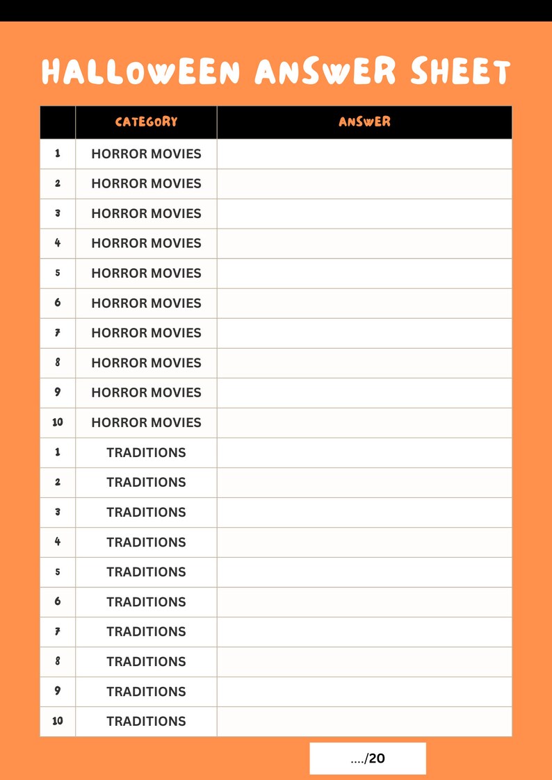 Halloween Trivia Powerpoint Game: 60 Spooky Questions (digital Download ...