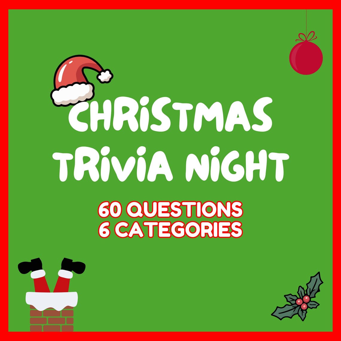 Christmas Trivia Powerpoint Game: 60 Questions, 6 Categories, Family ...