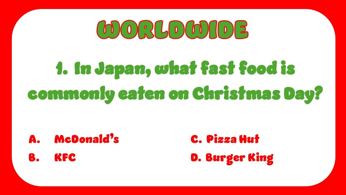 Christmas Trivia Powerpoint Game: 60 Questions, 6 Categories, Family ...