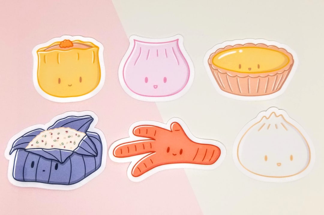 Dimsum Stickers / Cute Dim Sum Sticker / Laptop Sticker / Laminated ...