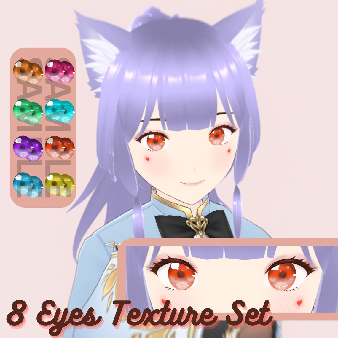 Vroid Studio/3d Vtuber Eyes irises Texture Set 8 Iris - Etsy Australia