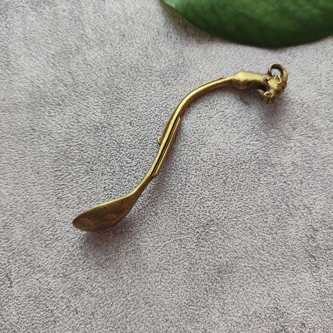 Goats Brass Spoon Ornaments Solid Copper Faucet Spoon - Etsy