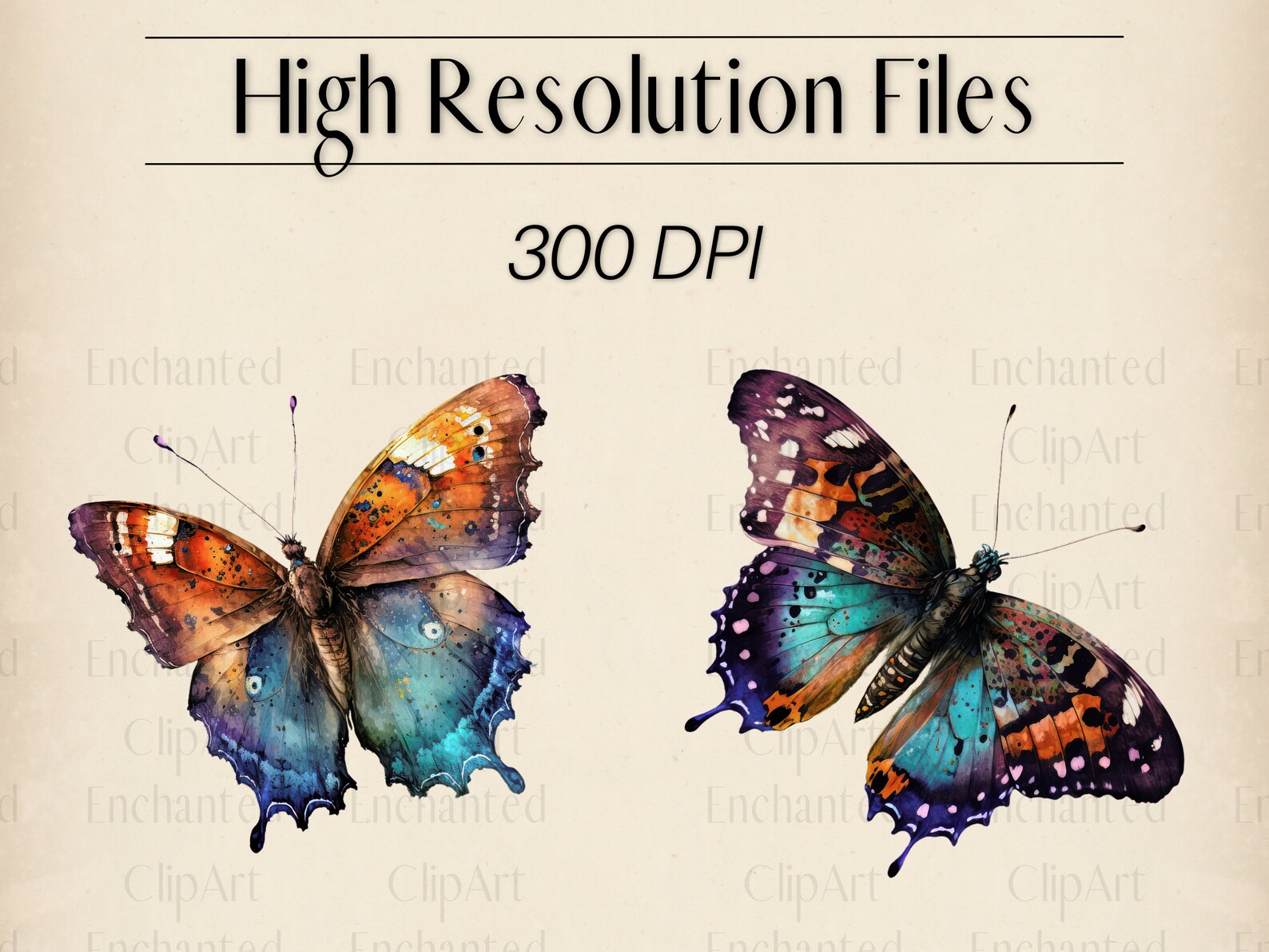 Watercolor Butterfly Clipart Bundle, Bug Clipart, Watercolor Clipart ...