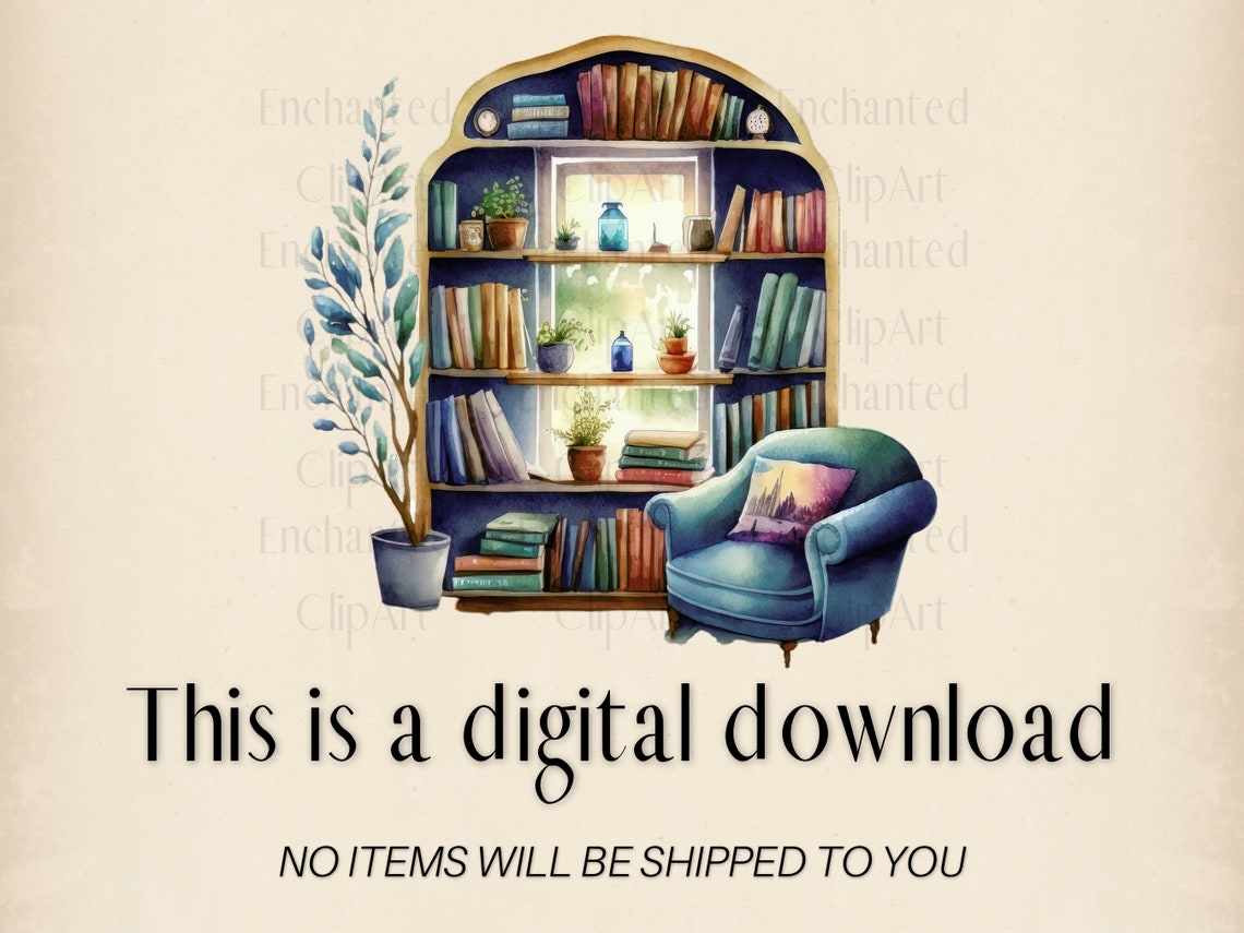 Watercolor Books Clipart Bundle, Clipart Bundle for Booklover ...