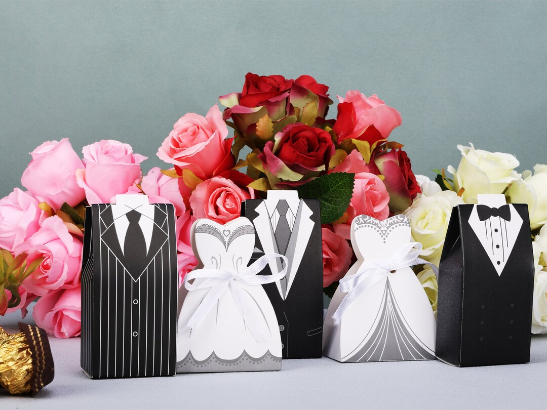 Wedding Dress and Tuxedo Box Set Wedding Favor Gift Box Set - Etsy