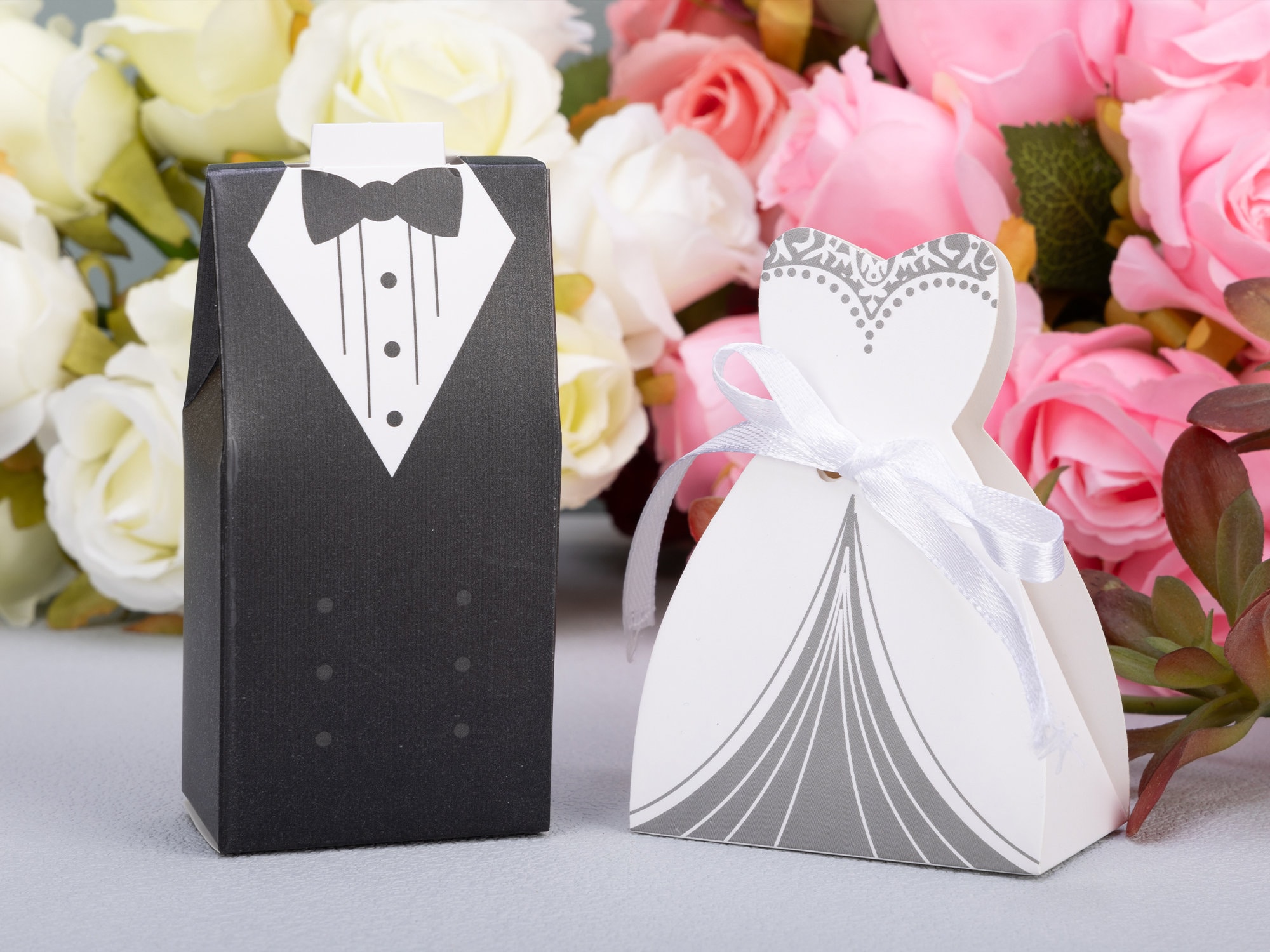 Wedding Dress and Tuxedo Box Set Wedding Favor Gift Box Set - Etsy