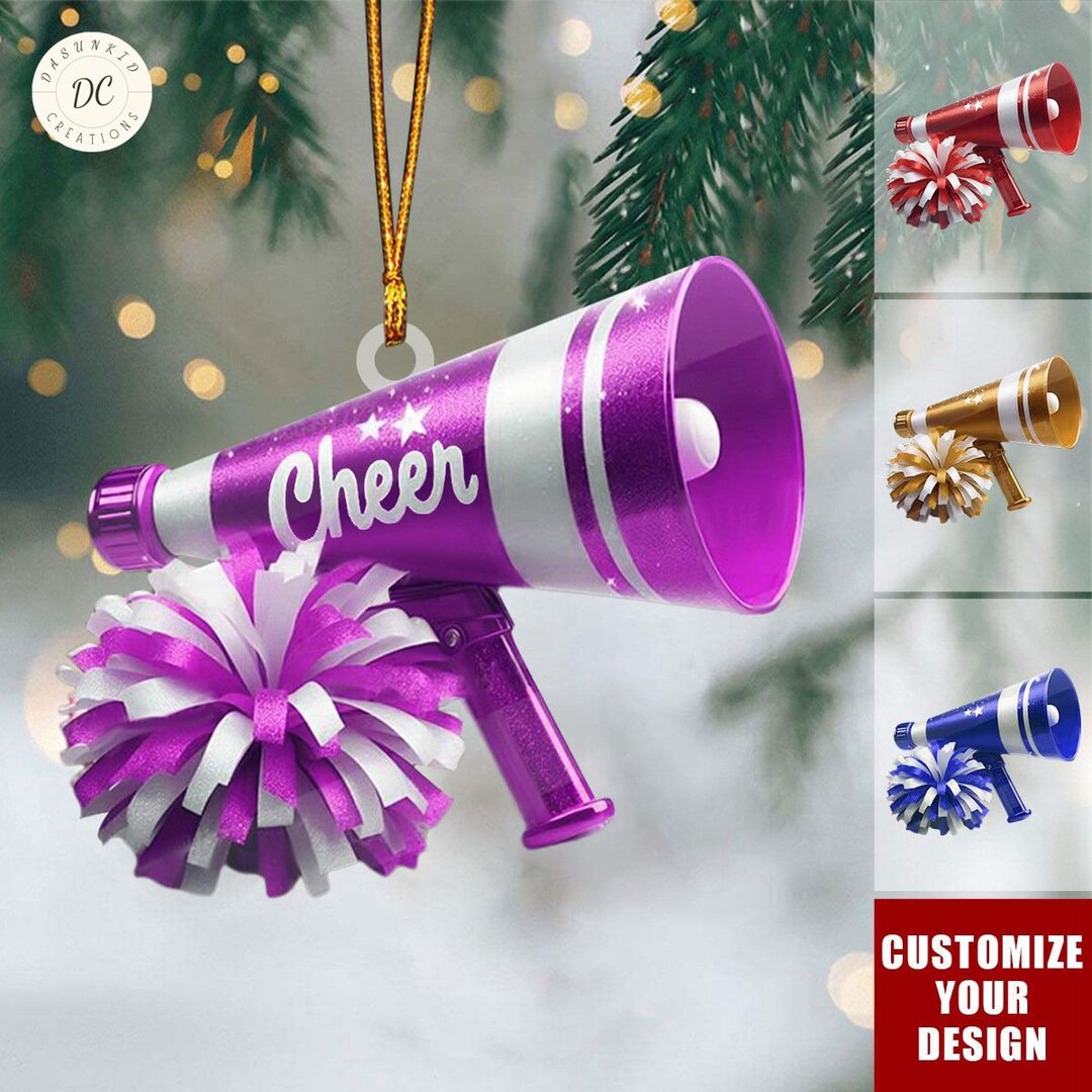 Personalized Cheerleading Christmas Ornament, Cheerleading Ornament ...