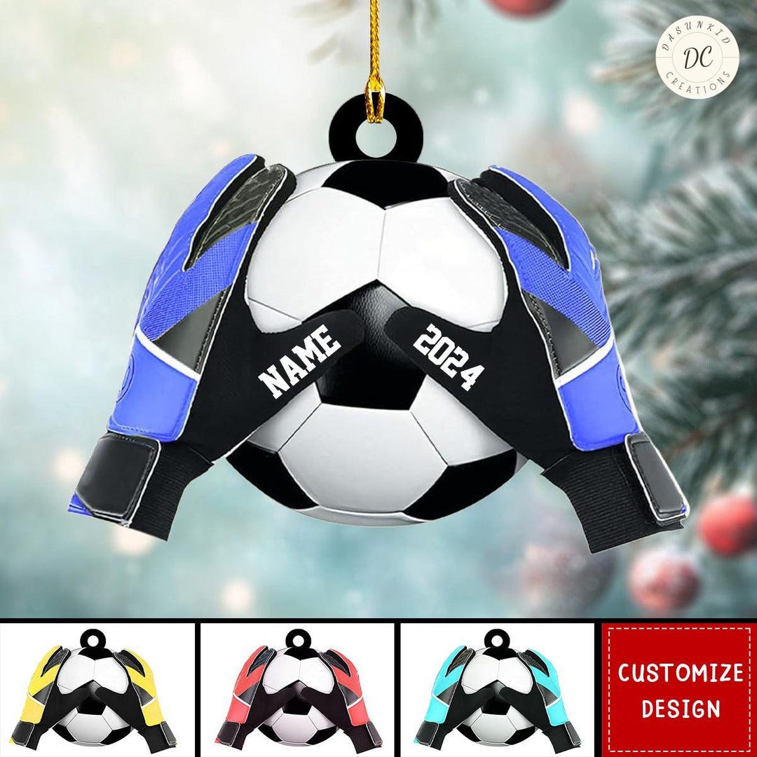 Personalized Soccer Goalkeeper Christmas Ornament, Soccer Lover Gift ...