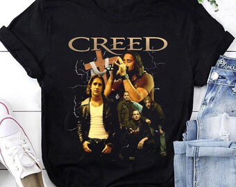Retro Creed Band Bootleg T-shirt, Creed Band Fan Gift Shirt, Creed 2024 ...