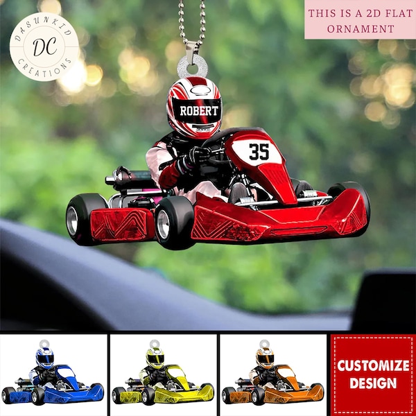 Personalized Race Car Christmas Ornaments - Etsy
