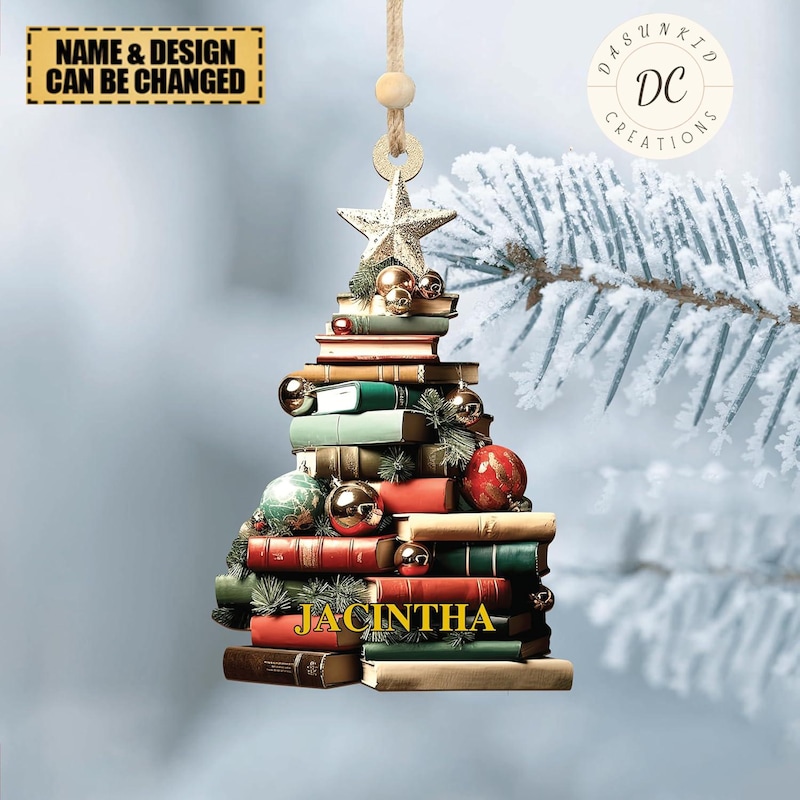 Book Christmas Ornaments - Etsy