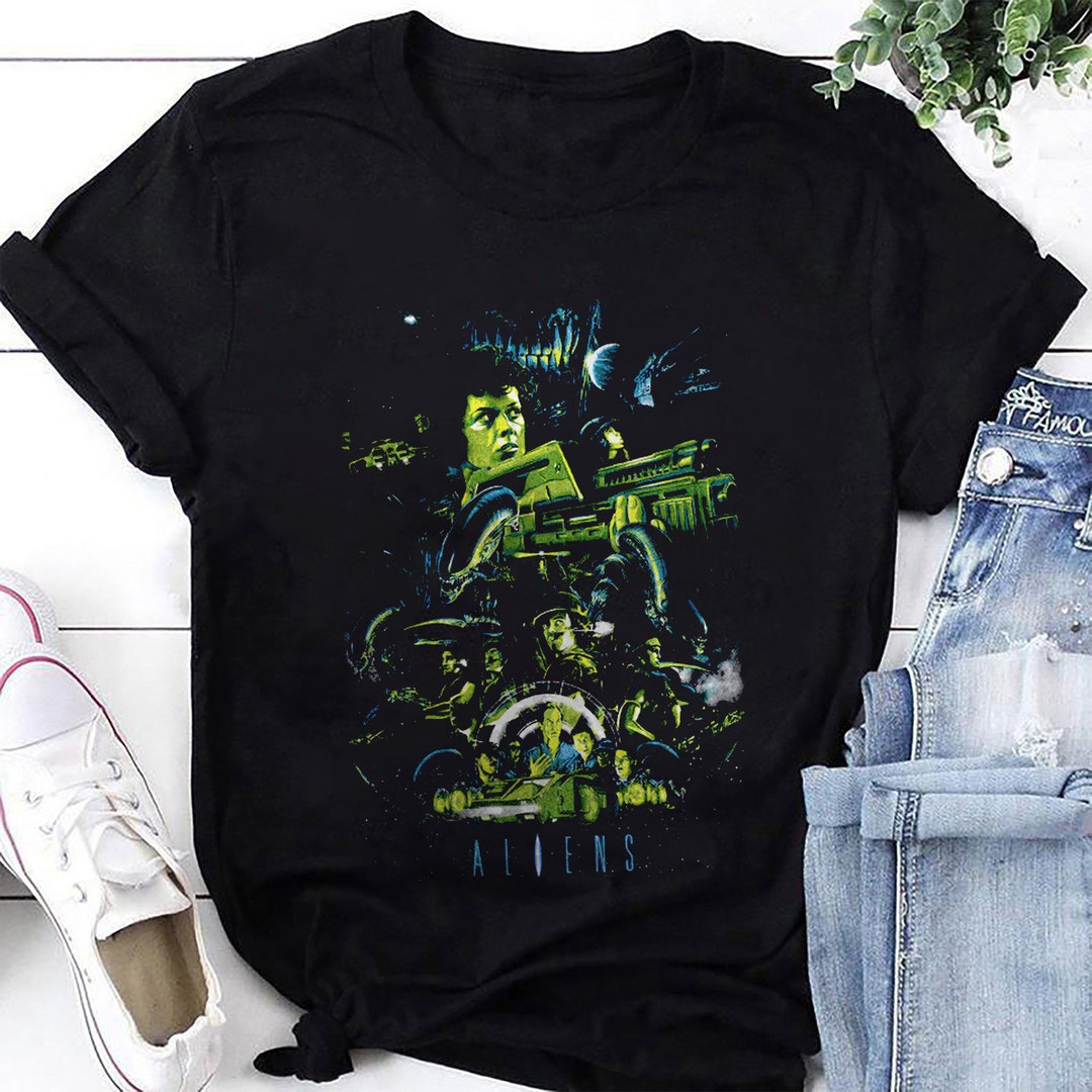 Aliens Horror Movie T-shirt, Aliens Shirt Fan Gifts, Aliens Vintage ...