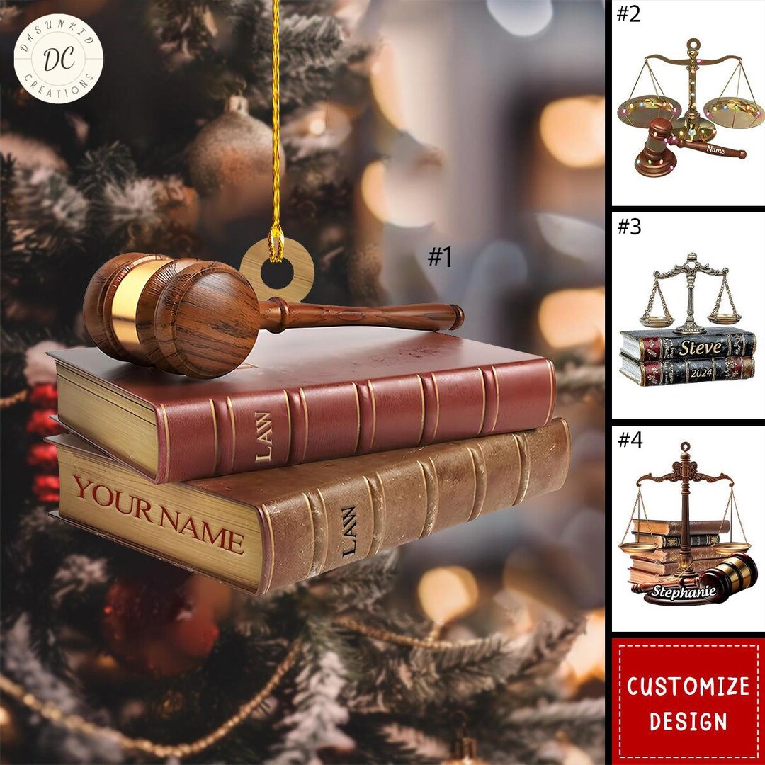 Personalized Lawyer Shaped Acrylic Ornament, Lawyer Lover Gift, Custom ...