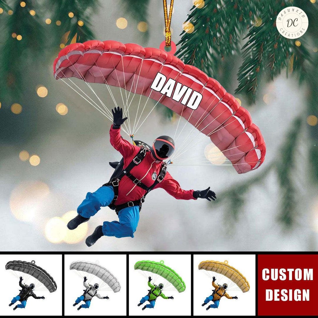 Skydiving Players Keepsake Gift, Personalized Skydiving Christmas ...