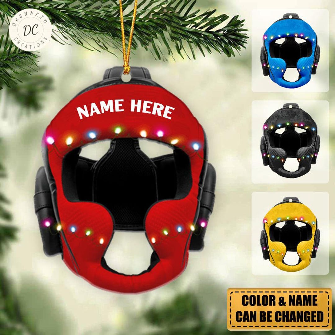 Personalized Wrestling Helmet Ornament, Wrestling Lovers Gift, Custom ...