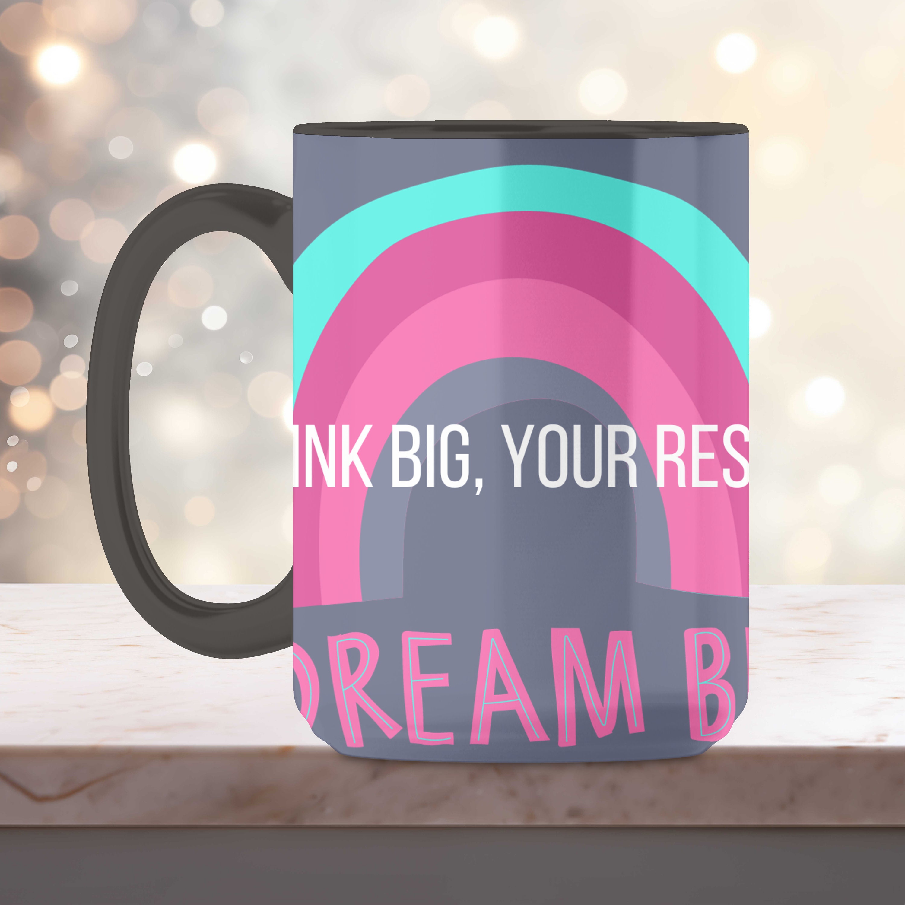 Dream Big, Achieve Bigger: Sip Your Success Mug White 11oz Ceramic Mug ...