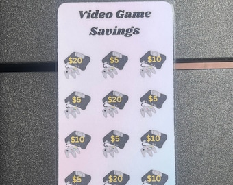 Pixel Video Game Savings Challenge Board Game - Etsy