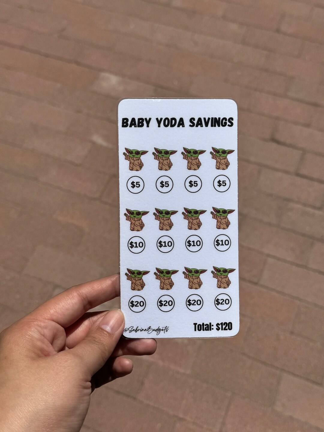 Baby Yoda Savings Challenge - Etsy