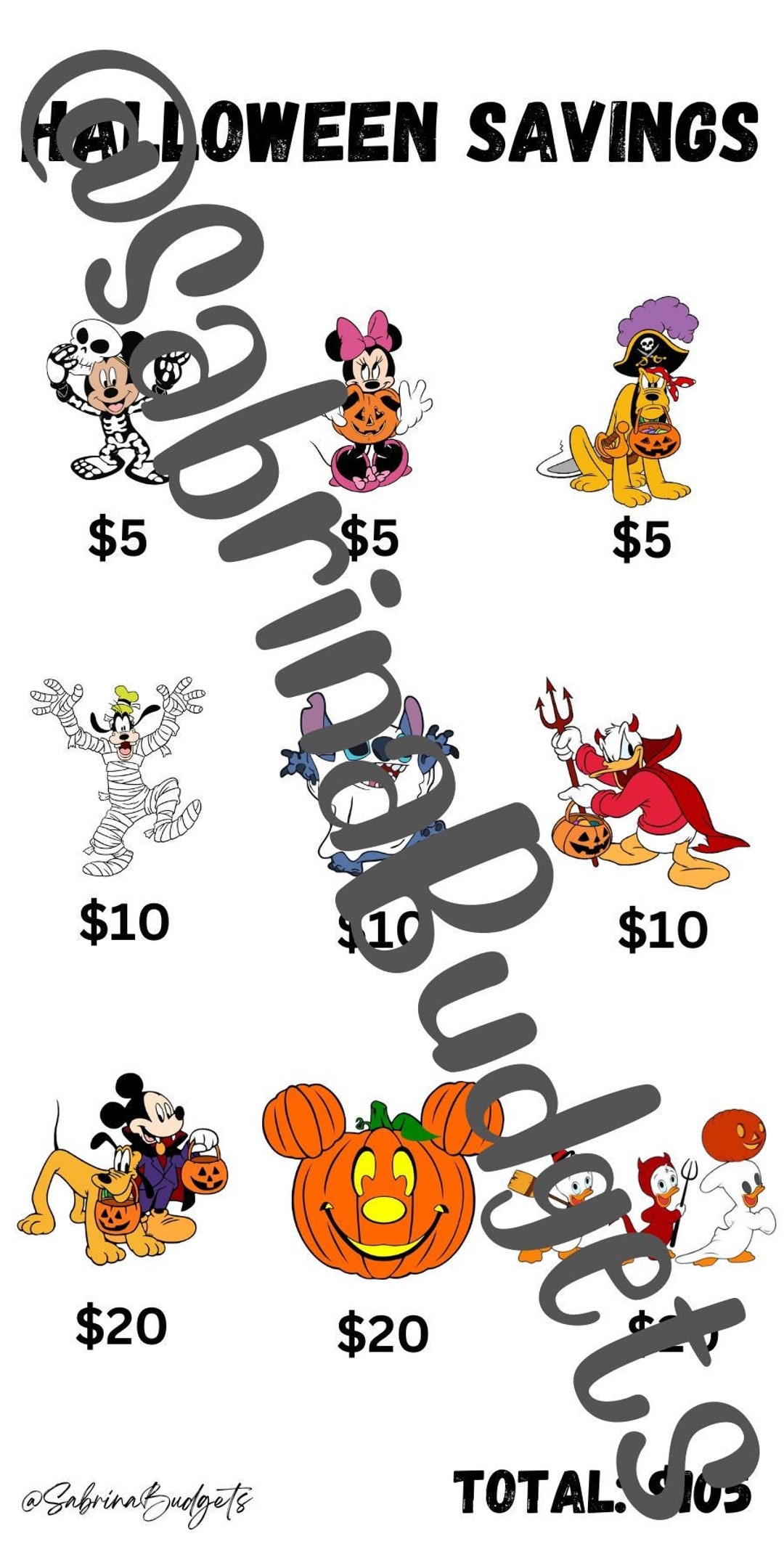 Halloween Savings Challenge - Etsy