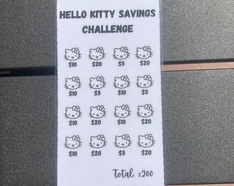 Hello Kitty Themed Savings Challenge Box - Etsy