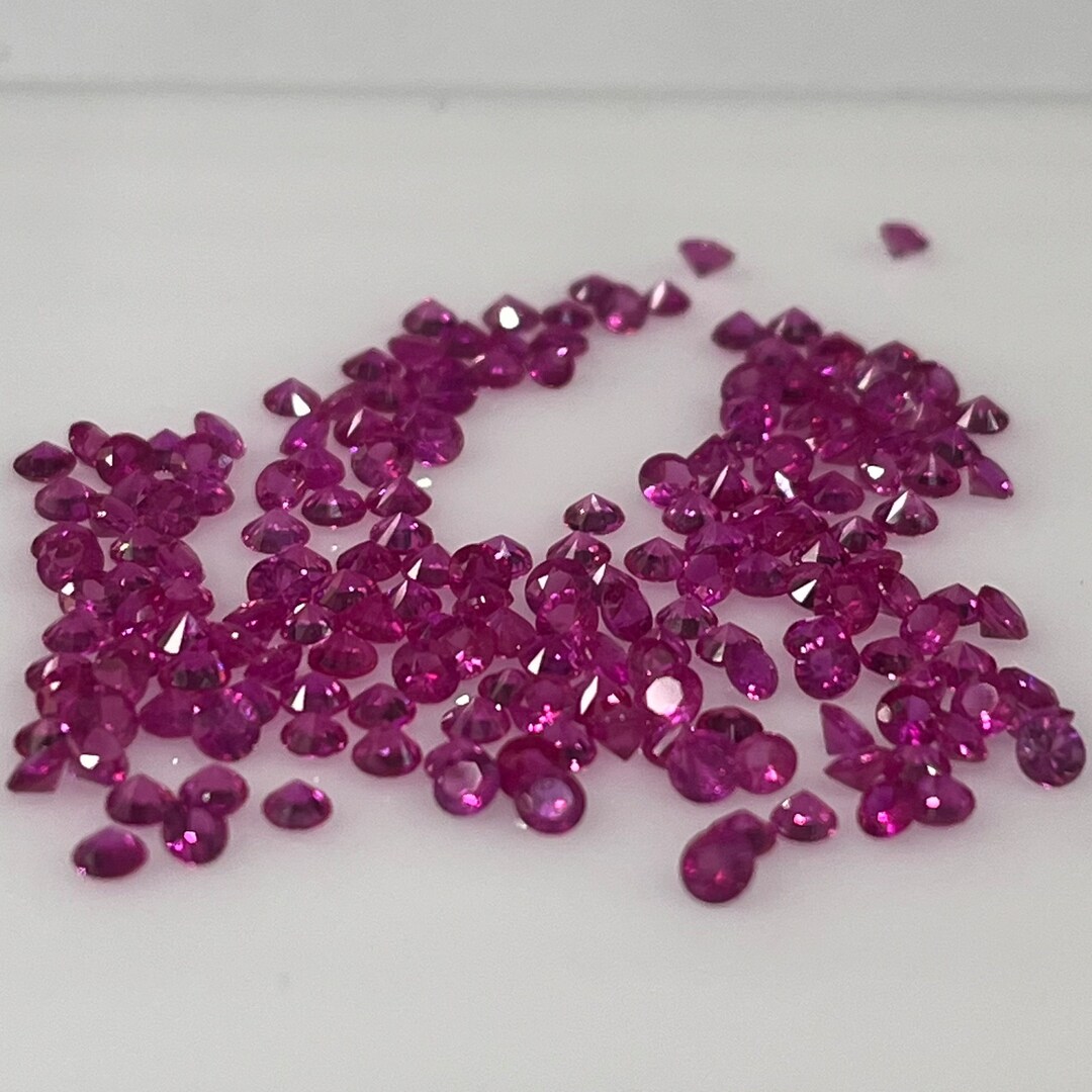Genuine Bangkok Origin Ruby Diamond Cut Loose Stones - High Quality 2 ...