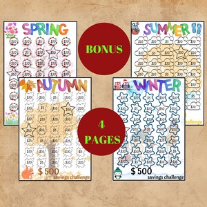 250 USD Savings Challenge, A6 Sized Trackers, Budget Planner, Printable ...