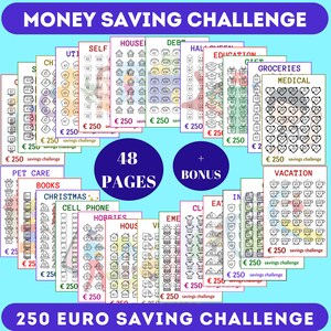 Euro Kids Savings Challenge, Children Saving Tracker, Savings Challenge ...