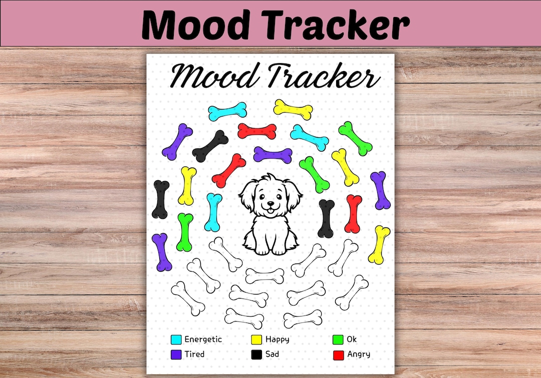 Dog Mood Tracker: Printable Monthly Feelings Journal (PDF) - Etsy