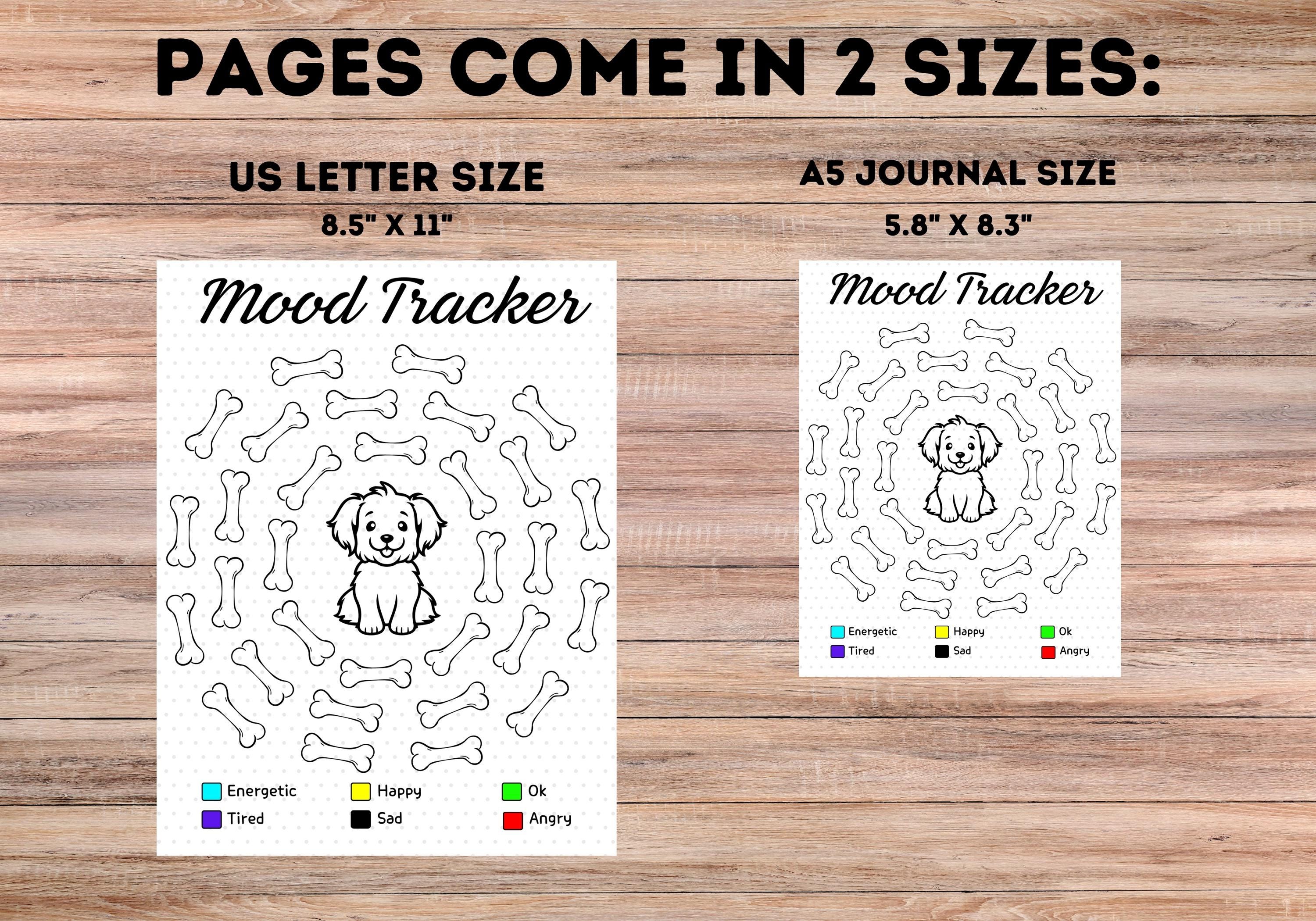Dog Mood Tracker: Printable Monthly Feelings Journal (PDF) - Etsy