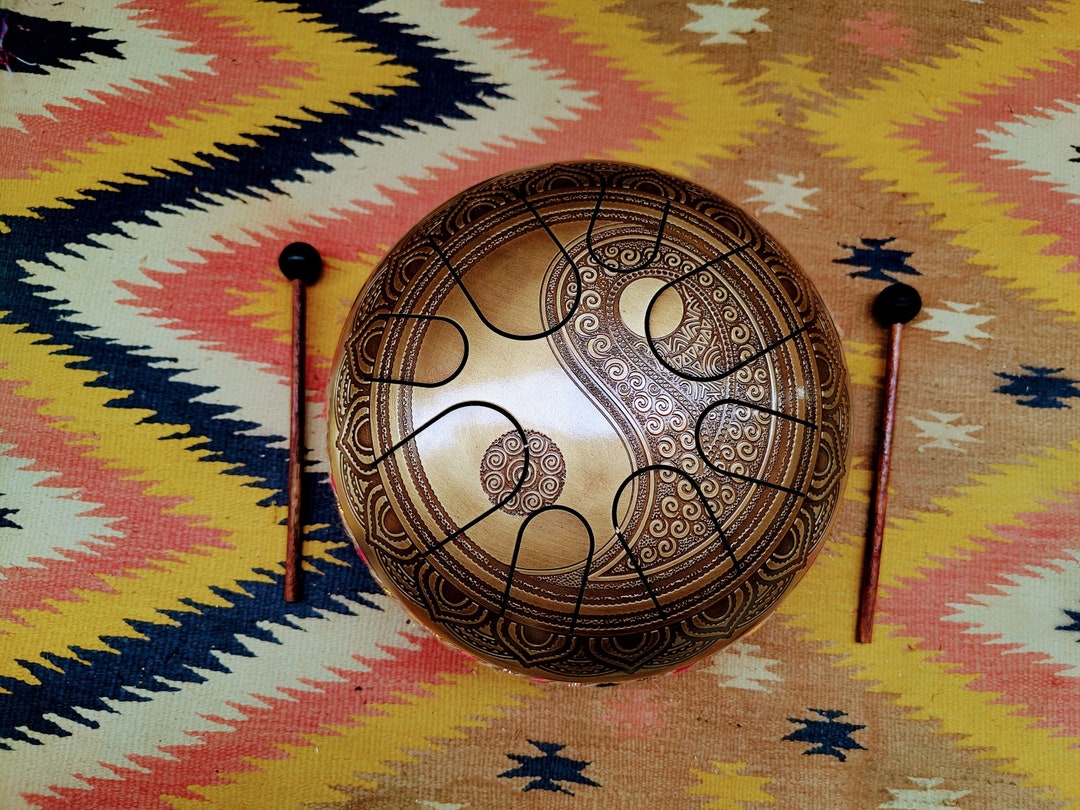 YING-YANG Beautiful Carving Happy Drum (steel Drum/handpan) Musical ...