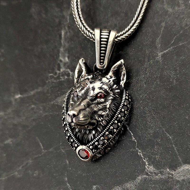 Wolf Necklace - Etsy