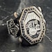 Silver Hazrat Imam Ali Islamic Carving Ring, Nadi Ali Prayer Ebced ...