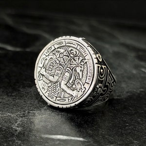 Silver Ancient Pharaoh Ring , 925 Sterling Silver Egyptian Pharaohs ...