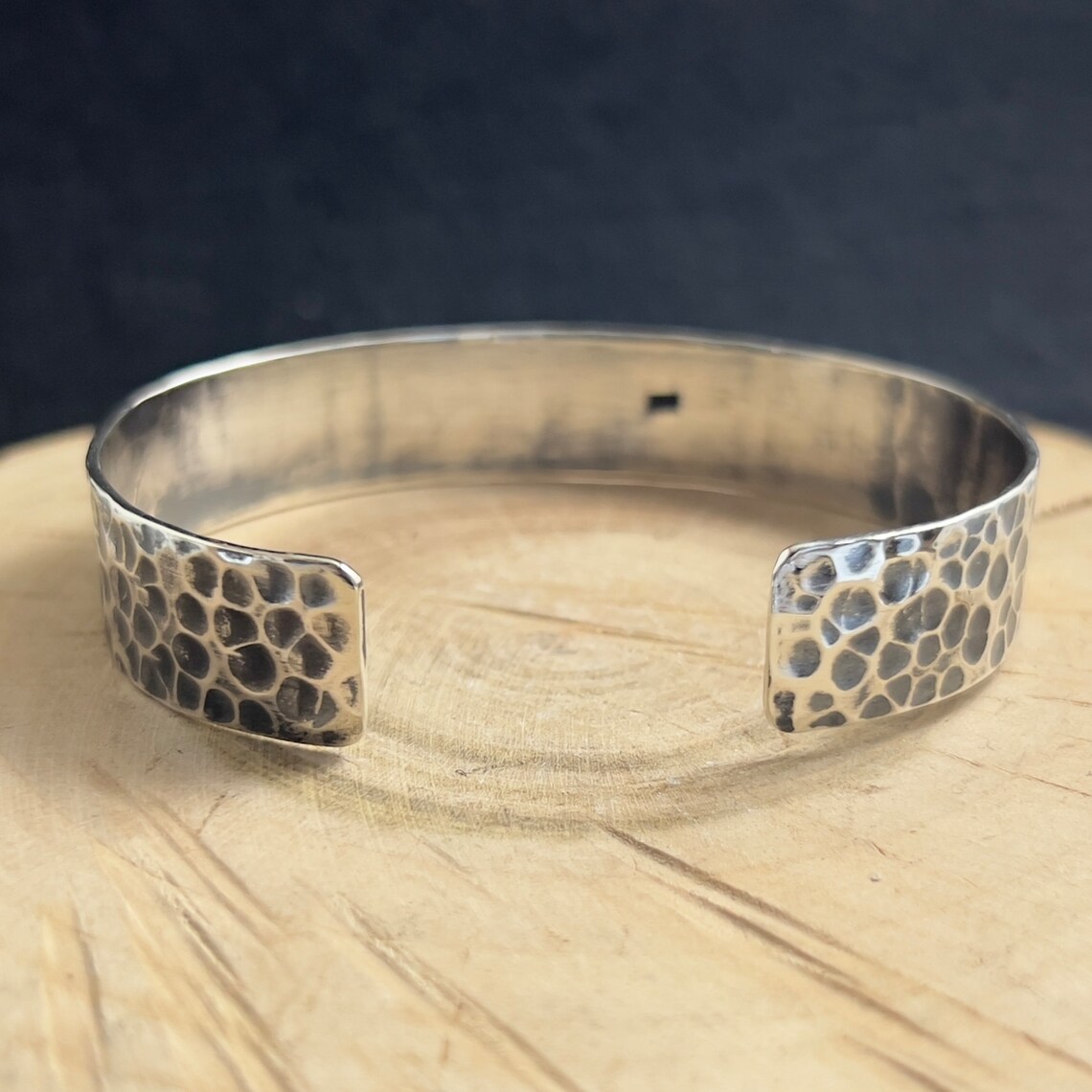 Oxidized Hammered Damascus Cuff Bracelet, Hand Inlaid Cuff Bracelet ...