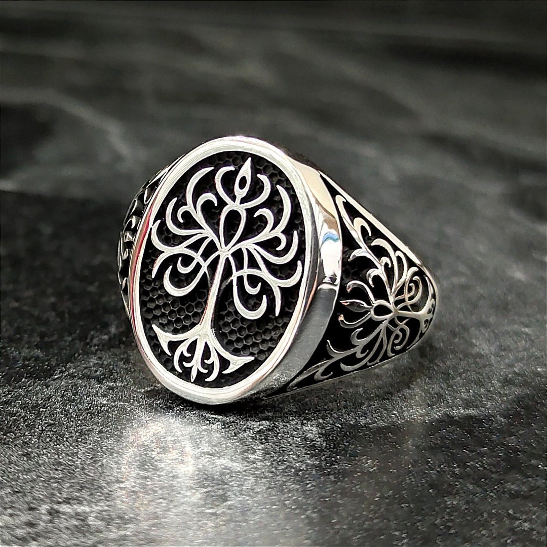 Silver Evolutionary Tree of Life Ring , Silver Shamanistic Traditions ...