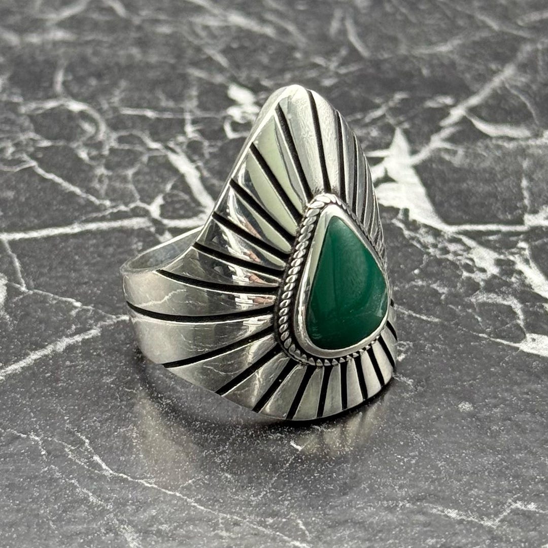 Sterling Silver Archer Thumb Ring for Men, Handmade Statement Ring With ...