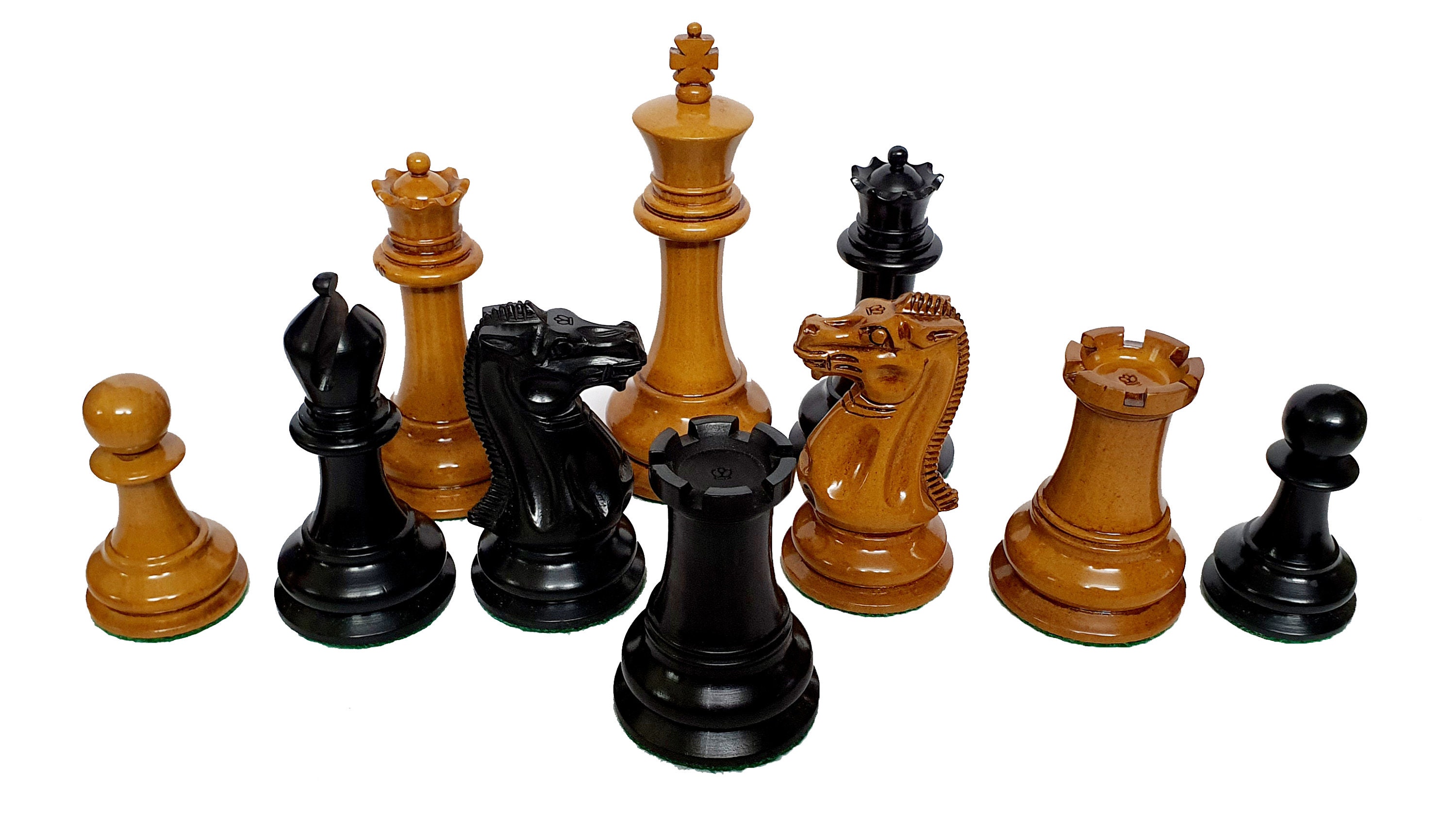 1849 Jacques Reproduction Staunton Chess Pieces Only Set - Etsy