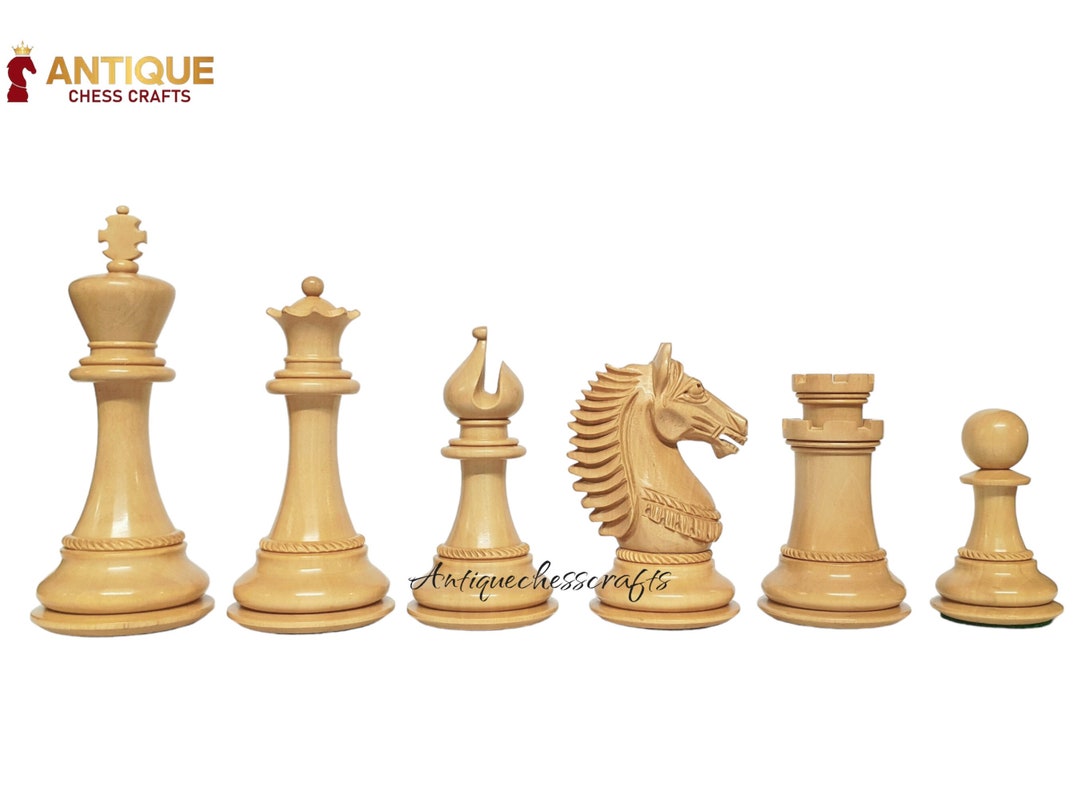 Copenhagen Staunton Chess Set With Ebony & Boxwood Pieces - 4.5" King ...