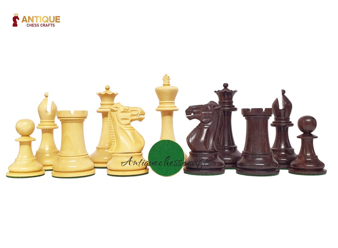 The Staunton Series (jaques Pattern) Chess Pieces in Rose Wood & Box ...