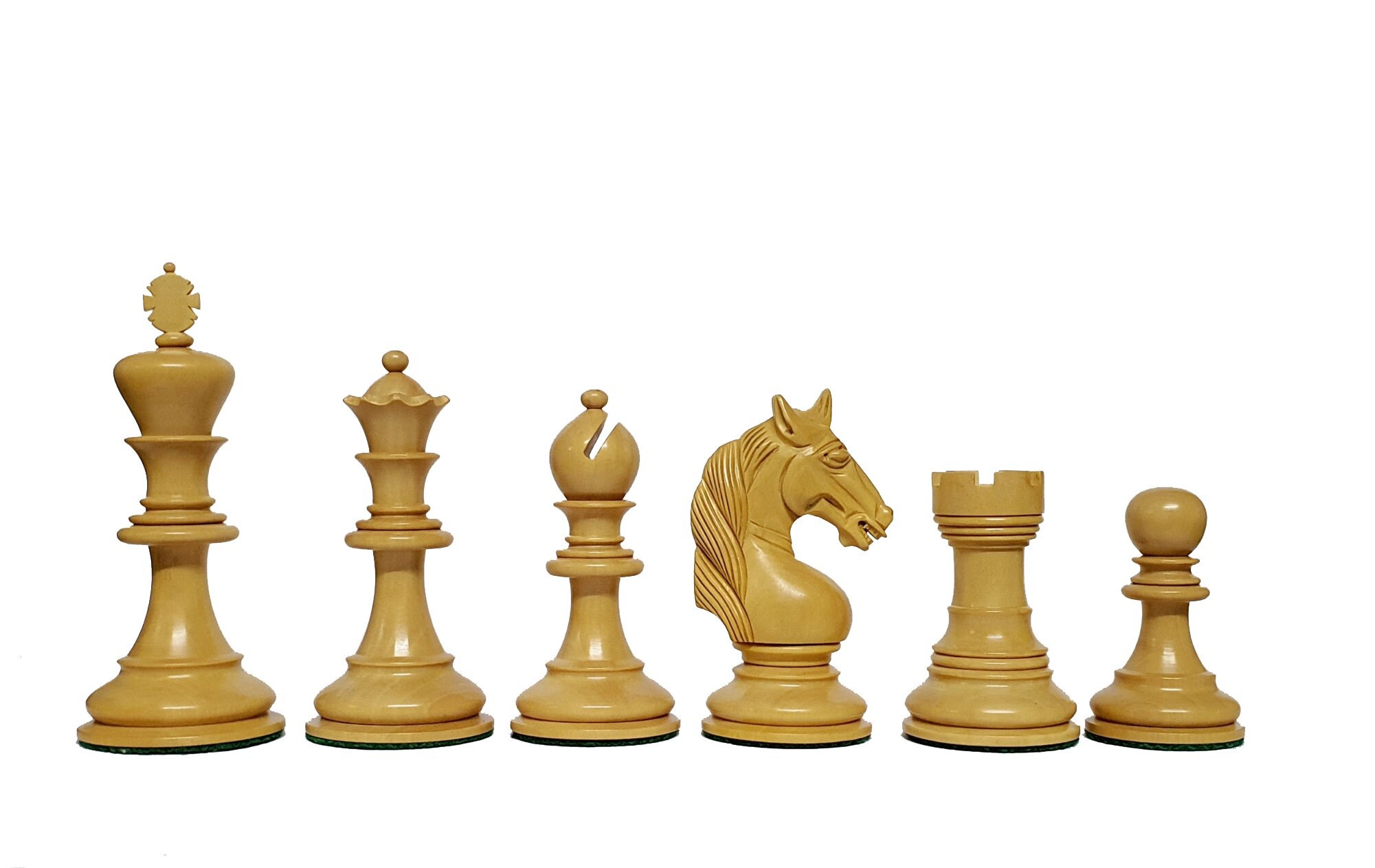 4.3 Stallion Luxury Series Chess Pieces Only Set Triple Weighted Bud ...