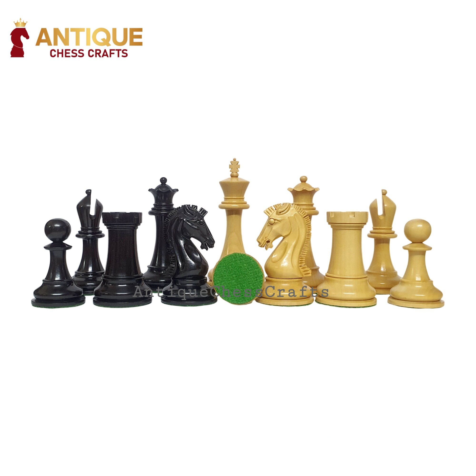Sinquefield Cup Series Reproduced Staunton Chess Pieces Only Set Double ...