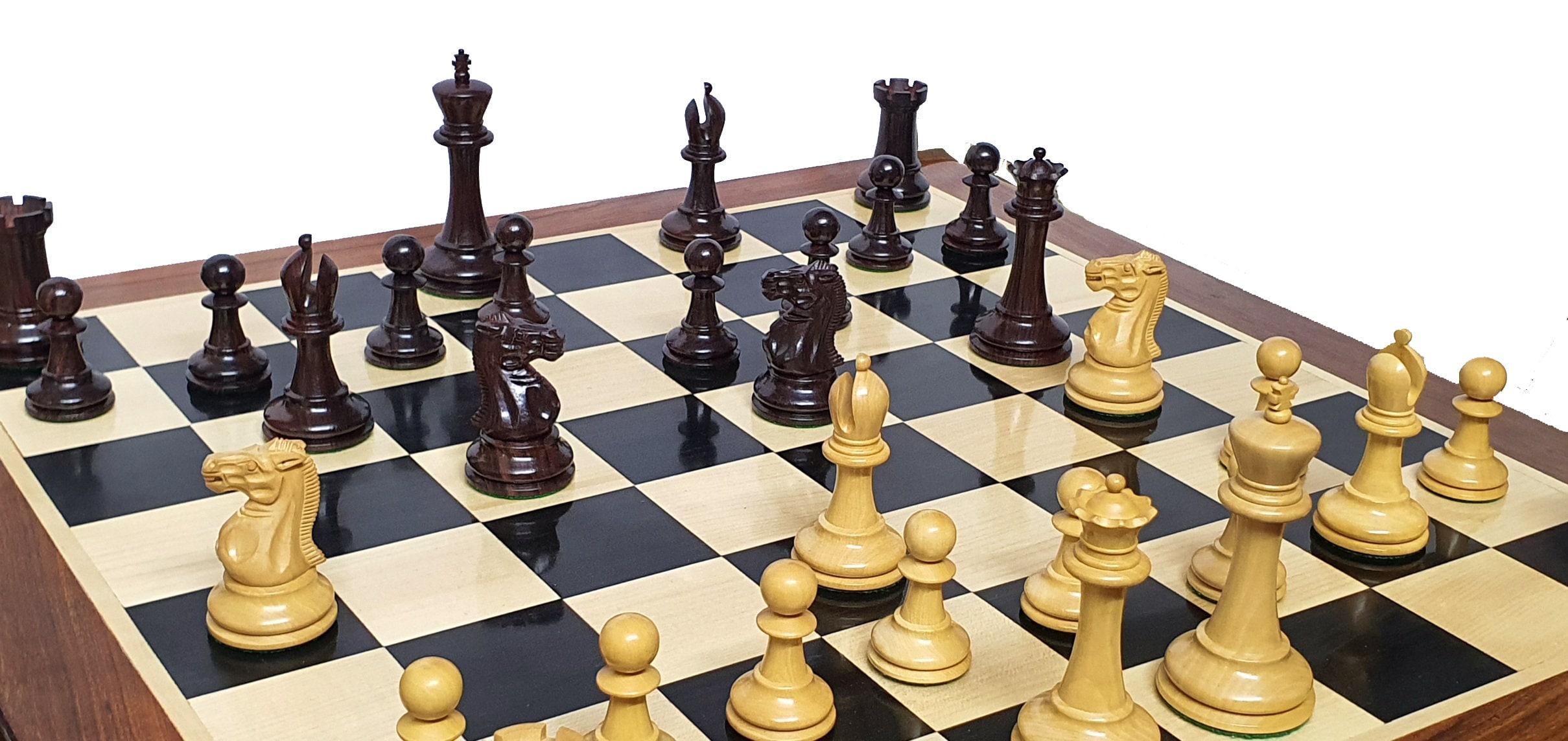 Emil Kemeny 1892-93 Reproduction Staunton Chess Set 3.75" Non Antiqued ...