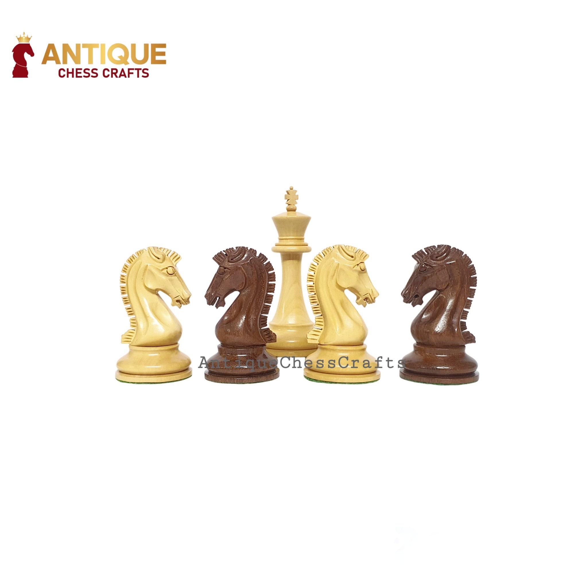Sinquefield Cup Series Reproduced Staunton Chess Pieces Only Set Double ...