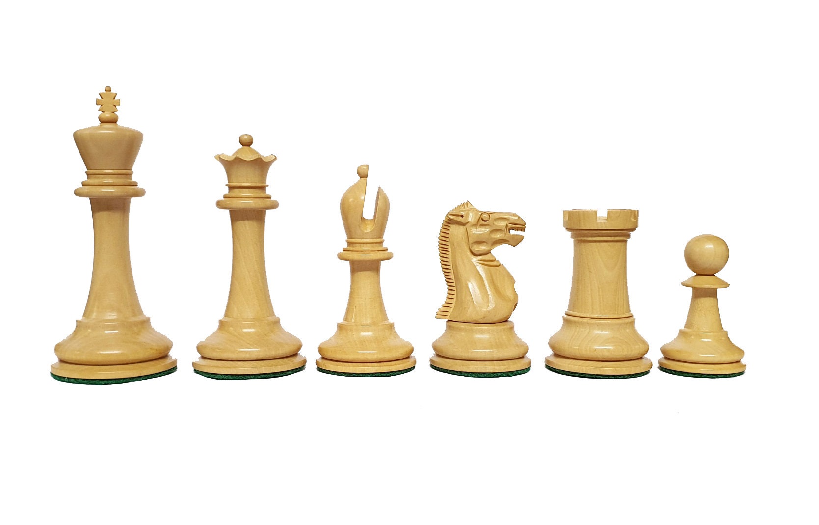Emil Kemeny 1892-93 Reproduction Staunton Chess Set 3.75" Non Antiqued ...