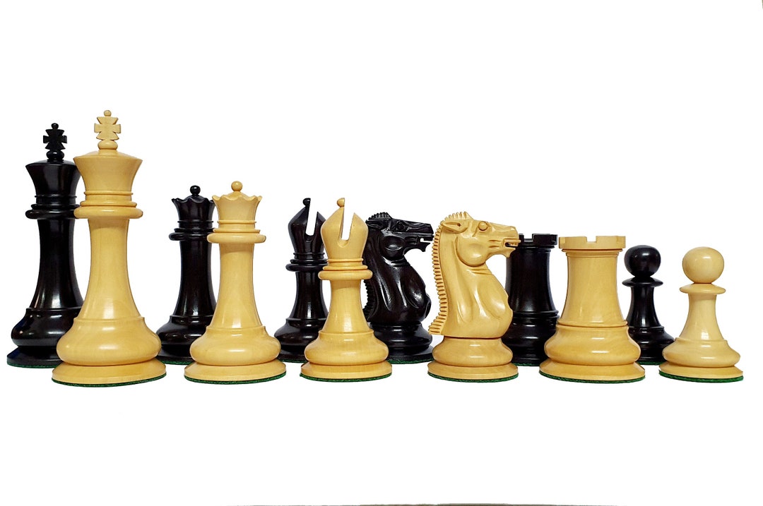 1849 Jacques Reproduction Staunton Chess Pieces Only Set - Etsy